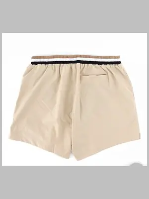 BOSS Logo Swim Shorts - Beige