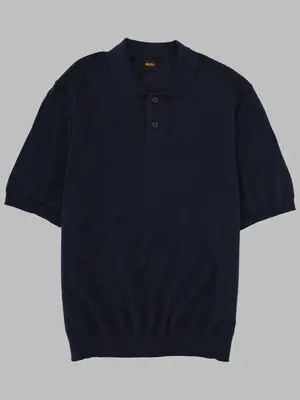 BOSS Polo "asac" In Cotone - Blue