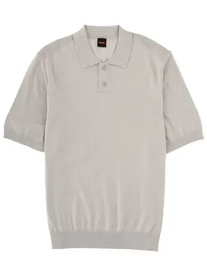 BOSS Polo "asac" In Cotone - Grey