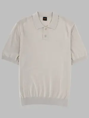 BOSS Polo "asac" In Cotone - Grey