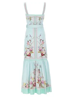 SELF-PORTRAIT Floral Print Midi Dress