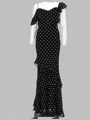 SELF-PORTRAIT Polka Dot Georgette Gown