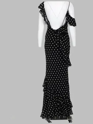 SELF-PORTRAIT Polka Dot Georgette Gown