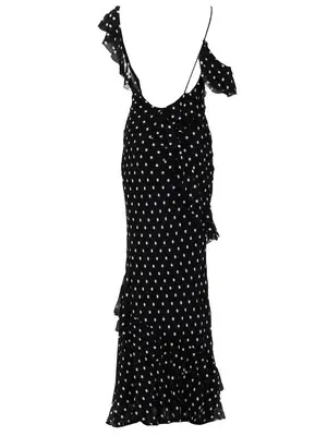 SELF-PORTRAIT Polka Dot Georgette Gown