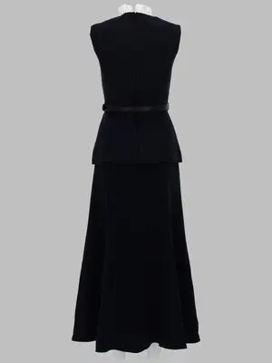 SELF-PORTRAIT Tafetta Frill Midi Dress