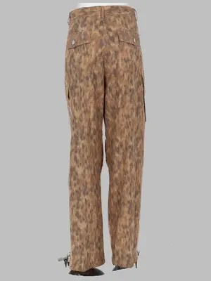 GANNI Printed Cotton Cargo Pants