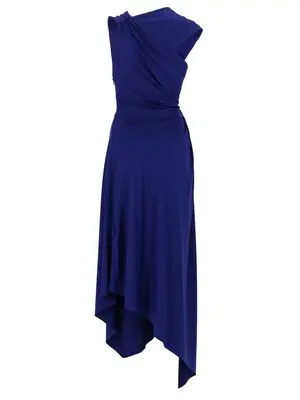 Victoria Beckham Asymmetrical Midi Dress