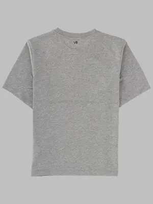 Victoria Beckham Cotton T-shirt With Print - Grey