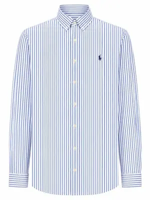 Polo Ralph Lauren Blue Striped Classic Collar Shirt