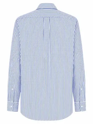 Polo Ralph Lauren Blue Striped Classic Collar Shirt
