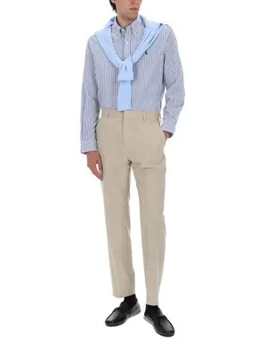 Polo Ralph Lauren Blue Striped Classic Collar Shirt