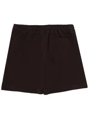 Lacoste Cotton Shorts With Logo - Brown