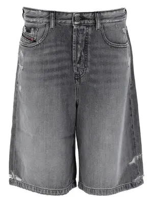 DIESEL® De-sire" Denim Shorts - Grey