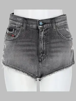 DIESEL® Denim Shorts With Frayed Hems