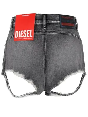 DIESEL® Denim Shorts With Frayed Hems