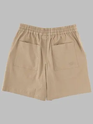 Maison Kitsuné Cotton Shorts - Beige