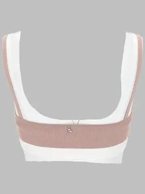 DIESEL® Top Bra Con Effetto Sovrapposto - Pink