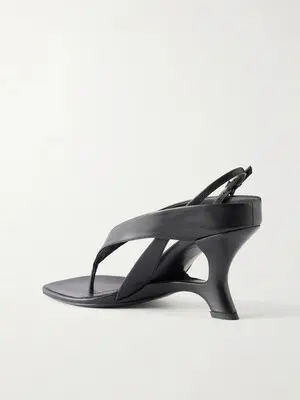 Simkhai Darya Leather Wedge Sandals