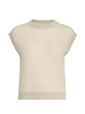 Brunello Cucinelli Rib Knit Crewneck Sweater Vest