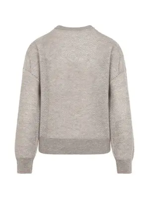 Brunello Cucinelli Open-knit Crewneck Sweater - Brown