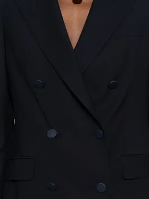 Tagliatore Wool Blazer Jacket - Blue