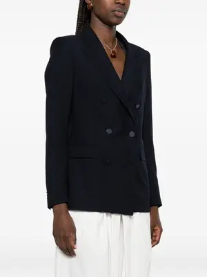 Tagliatore Wool Blazer Jacket - Blue