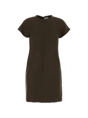 Brunello Cucinelli Linen Blend T-shirt Dress