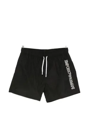 Emporio Armani Logo Swim Shorts - Black