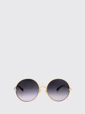 Chloé Round Metal Sunglasses With Engraved Logo - Grey 1
