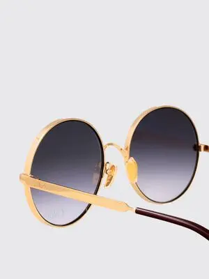 Chloé Round Metal Sunglasses With Engraved Logo - Grey 1