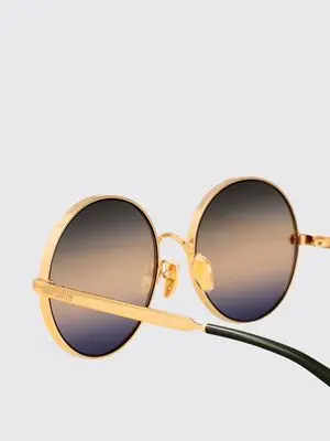 Chloé Round Metal Sunglasses With Engraved Logo - Grey