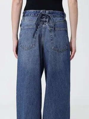 Liu Jo Cotton Denim Wide Leg Jeans - Navy