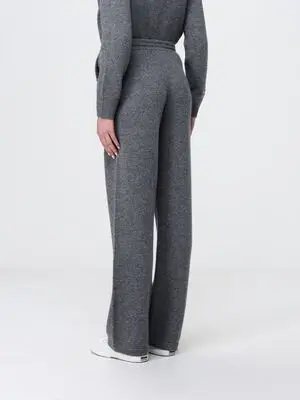 SPORTY & RICH Cashmere Knit Flared Trousers - Grey