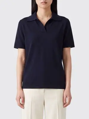 ROBERTO COLLINA Viscose Blend Polo Shirt - Black 1