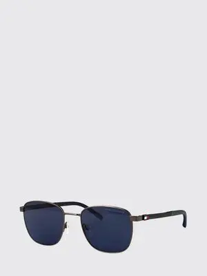 Tommy Hilfiger Aviator Metal Sunglasses With Enameled Logo - Grey