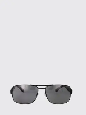 BOSS Rectangular Aviator Metal Sunglasses With Lettering Logo
