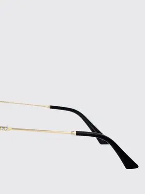 JIMMY CHOO Aviator Sunglasses In Steel With Rhinestones And Double Bridge