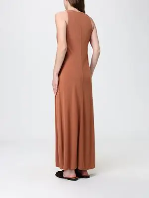Max Mara Long Off-the-shoulder Tunic In Viscose Jersey - Rust