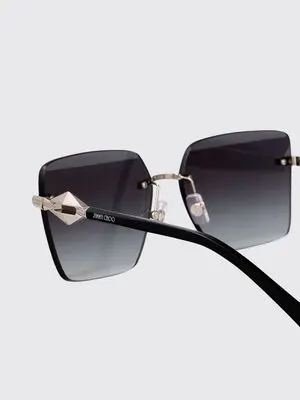 JIMMY CHOO Rectangular Cat-eye Metal Sunglasses - Silver