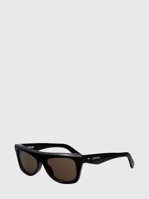 Jacquemus Pina Rectangular Cat-eye Sunglasses In Acetate Frame - Black