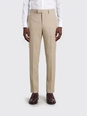 PT TORINO Tailored Slim Fit Stretch Virgin Wool Trousers - Beige