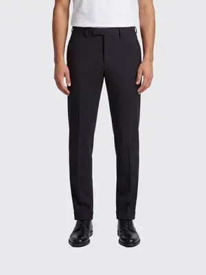 PT TORINO Tailored Slim Fit Stretch Virgin Wool Trousers - Black