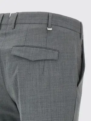 PT TORINO Tailored Slim Fit Stretch Virgin Wool Trousers - Grey