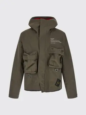 Undercover Relaxed Fit Short Nylon Parka With Hood And Patch Pockets