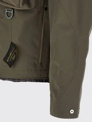 Undercover Relaxed Fit Short Nylon Parka With Hood And Patch Pockets