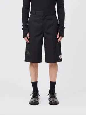 Undercover Cotton Blend Chino Shorts With Belt Loops And Slash Pockets - Black