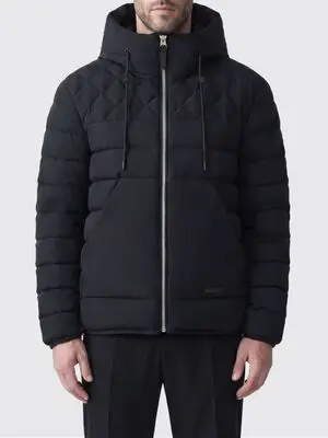 Mackage Short Quilted Recycled Nylon Down Jacket With Hood - Black