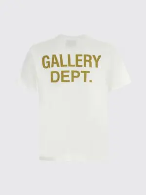 GALLERY DEPT. Slim Fit Logo Print Dropped-shoulder Cotton T-shirt - White