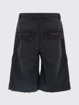 44 LABEL GROUP Knee-length Cotton Denim Cargo Shorts