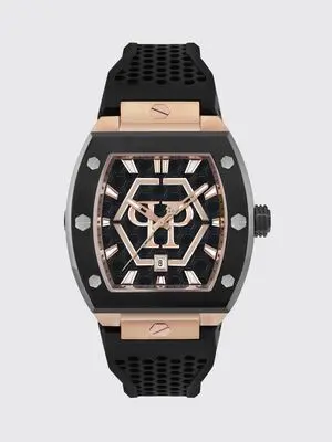 Philipp Plein Chronograph Watch With Silicone Strap - Black